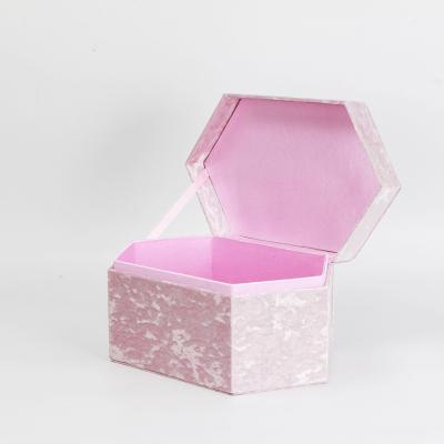 China Hexagonaler Karton-Papierkarton für Rosen und Eisblumen 28*17*14cm oder benutzerdefinierte Größe zu verkaufen