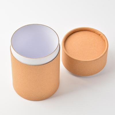 China Rigid Boxes Customized Kraft Paper Tube Cylindrical Packaging Box with Your Own Logo for sale