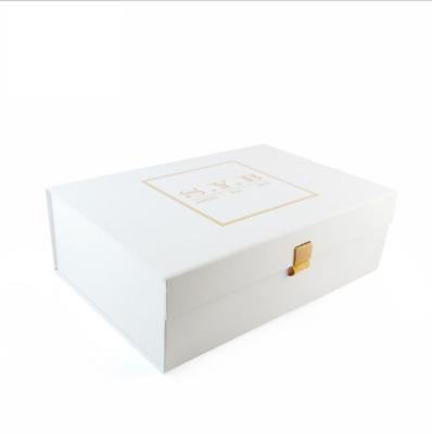 China White Rectangle Cardboard Bulk Custom Boxes Square rigid Paper Gift Packaging for sale