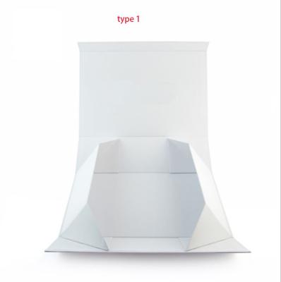 China White Rectangle Cardboard Bulk Custom Boxes Square rigid Paper Gift Packaging for sale