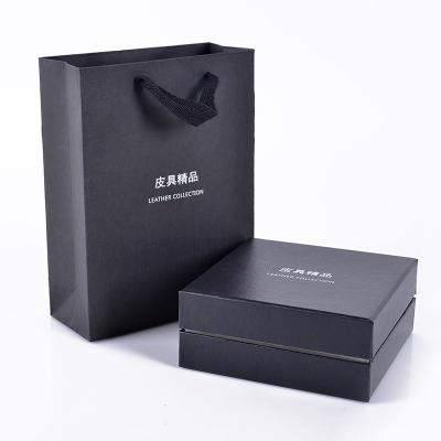 China Cardboard Paper Belt Wallet Packaging Box Fabric Cloth Insert Embossing for sale