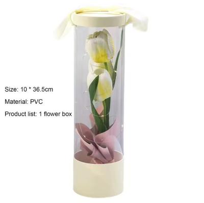 China Customizable Christmas Flower Boxes With Box Velvet Round Made From Recycled Materials for sale