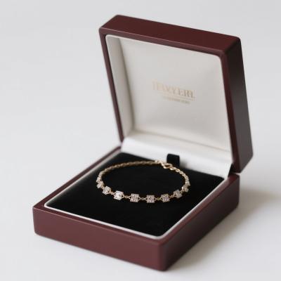 China Fabrik - kundenspezifische Marke High - End Samt - ausgekleidet Armband Verpackung Geschenkboxen für Geburtstage & Jahrestage zu verkaufen
