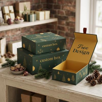 China Customizable Christmas Wrapping Box with Pantone Color + CMYK Printing on Grey Cardboard Paper for sale