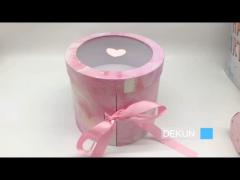 Caixa de flores redonda de PVC rotativa de duas camadas