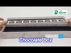 Decoração de fita doce de casamento embalagem de chocolate caixa de presente de bombons com logotipo personalizado