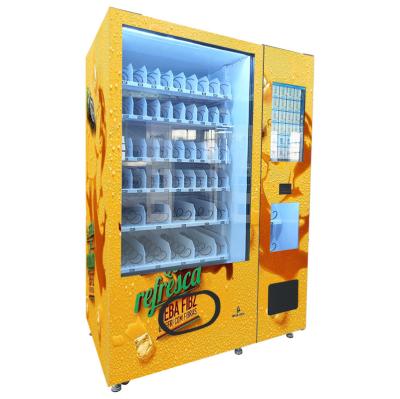 China Snack and Drink Vending Machine with Card Reader & Smart Backend System for Shopping Mall Owner for sale