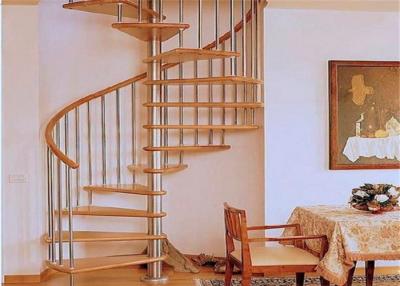 China Metal Winding Curved Stair Outdoor Exterior Stainless Steel Spiral Staircase for sale