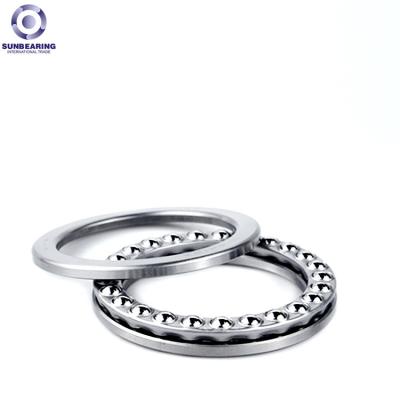 China SUNBEARING Thrust Ball Bearing 51308 Silver Gray 40*78*26mm Chome Steel GCR15 for sale