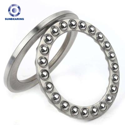 China SUNBEARING 51113 Thrust Ball Bearing Silver 65*90*18mm Chrome Steel GCR15 for sale