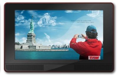 China Wall Mounted 3G Digital Signage , 8 inch FLV MP4 720p 50HZ 60HZ LCD Dustproof for sale