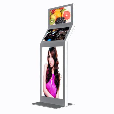 China Three Screen Display Stand Alone Digital Signage Advertising Player for sale