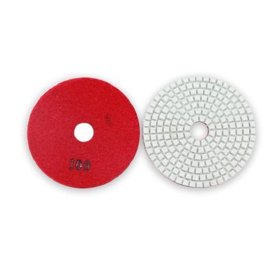Cina Pavimento di pietra di terrazzo del granito del marmo di Grit Diamond Wet Polishing Pads For di bianco 4 in vendita