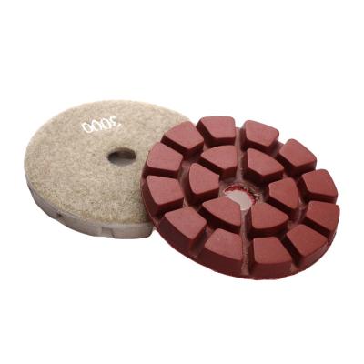 Cina Brown a 8 pollici Diamond Dry Polishing Pads 2.2mm con tempo stridente del breve ossido del cerio in vendita