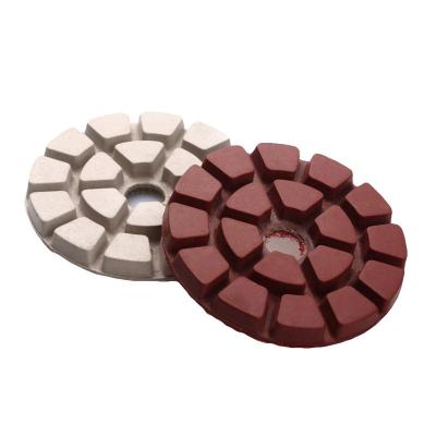 Cina Brown a 8 pollici Diamond Dry Polishing Pads 2.2mm con tempo stridente del breve ossido del cerio in vendita