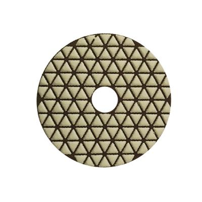 Cina Tampone a cuscinetti per lucidare di pietra a 6 pollici del legame resina/del diamante, disco abrasivo molle di 2.2mm in vendita