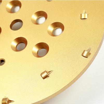 Cina Forma rotonda gialla a 4 pollici concreta del disco di macinazione del diamante PCD in vendita