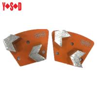 China Trapezoid Concrete Diamond Tools Three Arrow Seg Segment Thickness 10mm for sale