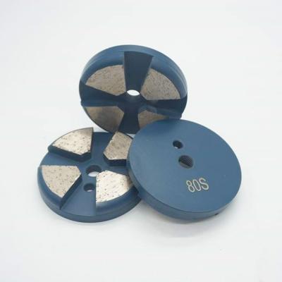 China 75175mm Concrete Oppoetsende Stootkussens 2.1mm Vloer het Malen het Segment van de Plaatpijl Te koop