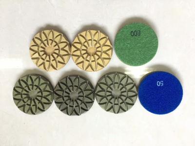 Cina Ceramic bonding grinding pads with velcro for polishing concrete and smoothing scratches in vendita