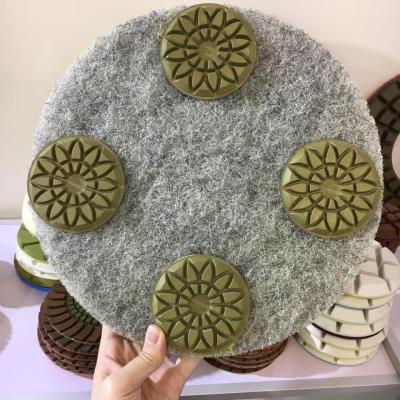 Cina Ceramic bonding grinding pads with velcro for polishing concrete and smoothing scratches in vendita