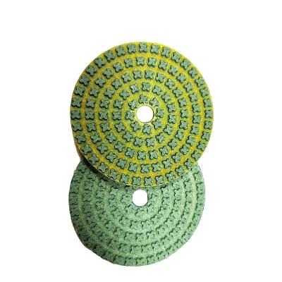 Cina Flexible Copper Hybrid Transitional polishing pad for undulated concrete floor surface available in 3 inch from #30 #50 in vendita