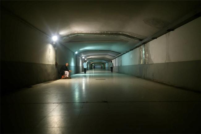 Tunnel LED Bulkhead Light Fixture, underpass Ceiling LED Light with Motion Sensor