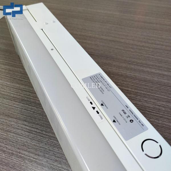 40W Tri Color ajustable LED Batten Fixture 4FT en acero inoxidable blanco lechoso