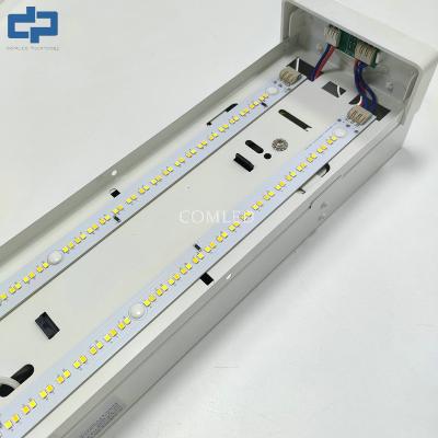 中国 3時間以上の非常用産業用LEDバッテンライト IP20 LEDリニアライト 吊り下げ設置用駐車場照明器具 110-140lm/w 非常用リニアライト 販売のため
