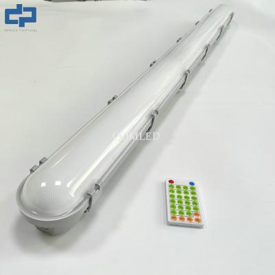 China Industrial Tri-Proof batten light dimmable warehouse Compact LED Betten Light 1200mm CE SAA approved tri-proof linear light fixture With Sensor PC Housing vapor proof lED luminaires for sale