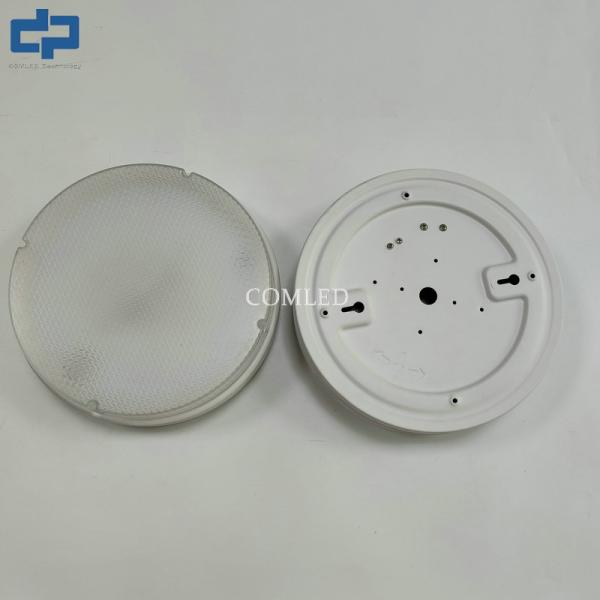 Tri Color LED Oyster Light, 12 Inch 18W 3000K/4000K/5000K Hardwire Light Fixture, Ultra Thin Round White Lamp for Kitchen Porch Bedroom