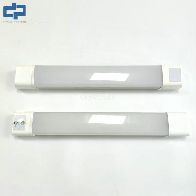 China industrial Emergency LED batten fixture robust 1200mm 36W LED lighting Fixture warehouse parking lot Sensor Dimming vapor proof LED Light for sale