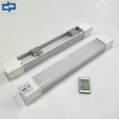 China 44w 5FT LED linear Light Fittings No Flicker Emergency IP65 Weatherproof led Battens Sensor dimming parking lot led batten lights tunnel lighting fixture for sale