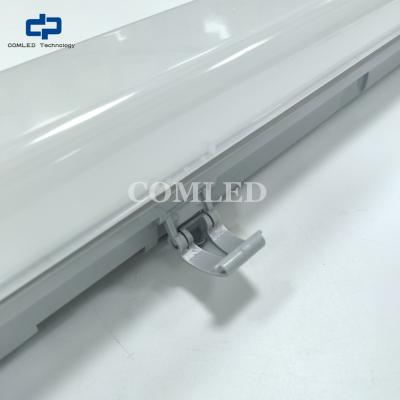 China Sensor dimming vapor proof batten light IP65 tri-colour LED lighting fixtures High waterproof Rating industrial vapor light Tri Proof LED Light 4 Foot Light Fixture Emergency LED Batten for sale