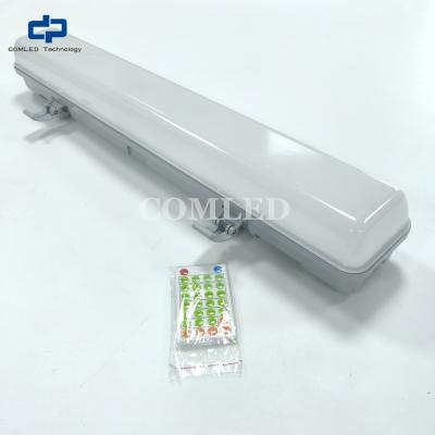 Cina apparecchio di illuminazione del parcheggio SMD 2835 5FT Batten apparecchio di illuminazione 44W Puro Bianco Dimmabile LED Battens Luci LED lineari industriali con alloggiamento completo PC in vendita