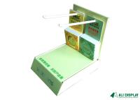 China Pdq Hook Display Stand 50cm Gloss Corrugated Shelf Bin for sale