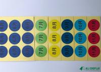 China 10mm CDR Adhesive Circle Stickers for sale