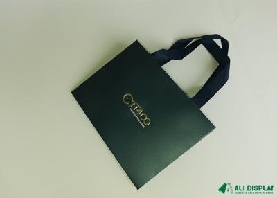 China des Seil-300gsm goldfolien-Logo Griff-Papiertüte-des Geschenk-CMYK Luxus zu verkaufen