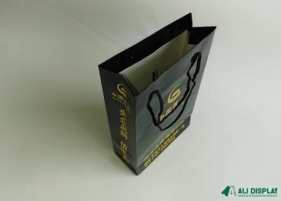 China des Seil-300gsm goldfolien-Logo Griff-Papiertüte-des Geschenk-CMYK Luxus zu verkaufen