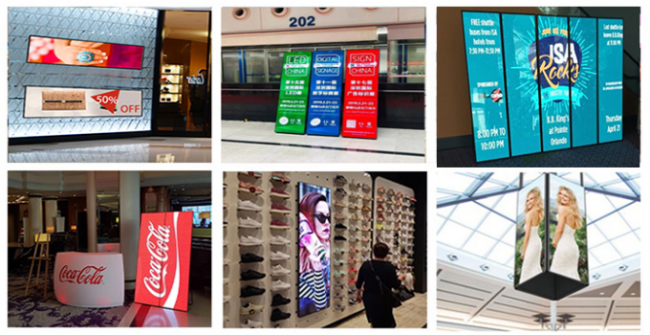 USB 4G Wifi Control Indoor LED Poster Portable Advertising LED Poster Mirror Display 3