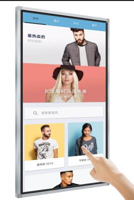 Cina Esposizione fissata al muro 38kg 620W del chiosco del touch screen di Android 55Inch in vendita