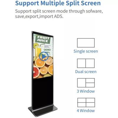 Cina Touch screen dell'interno a 55 pollici del chiosco del cavalletto del totem dell'affissione a cristalli liquidi 49 interattivi Android in vendita