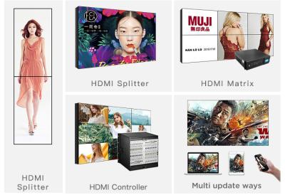 Cina 1.7mm Bezel 4k 55inch LG BOE SAMSUNG LG LCD Video Wall Display 700 Cd/M2 3,5mm 0,88mm in vendita