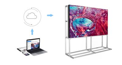 Cina 1.7mm Bezel 4k 55inch LG BOE SAMSUNG LG LCD Video Wall Display 700 Cd/M2 3,5mm 0,88mm in vendita