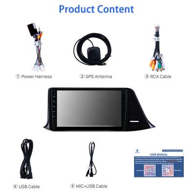 中国 C-HR 2016-2019 カービデオ DVDプレーヤー オクタコア WIFI USB BT GPS 販売のため