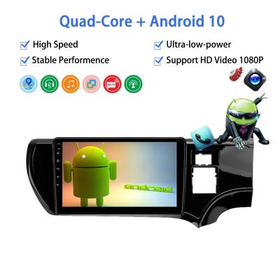 China Android 10.0 For Toyota Aqua 2012 2013 2014 Car Radio Stereo Multimedia MP5 Video Player Navigation GPS Google Play for sale