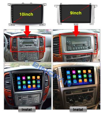 Cina Android 10 schermo capacitivo full IPS touch screen radio auto per Toyota Land Cruiser LC 100 VXR 2002-2007 2Din GPS Navig in vendita