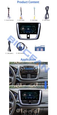 Cina Android 10.1 System Touch Screen 10 Inch 2 Din Android Car Radio per Toyota Vios Yaris 2014-2017 Car Stereo Head Unit in vendita