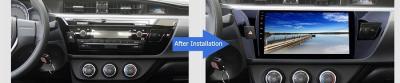 Cina 10 pollici 2 Din Car Stereo Android Car DVD Player GPS navigazione con DSP Carplay per Toyota Corolla 2014-2016 Levin 2013- in vendita