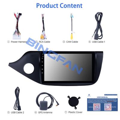 Cina 2.5D IPS Screen Kia Car Stereo Android Car Multimedia Player Per Kia Ceed LHD in vendita